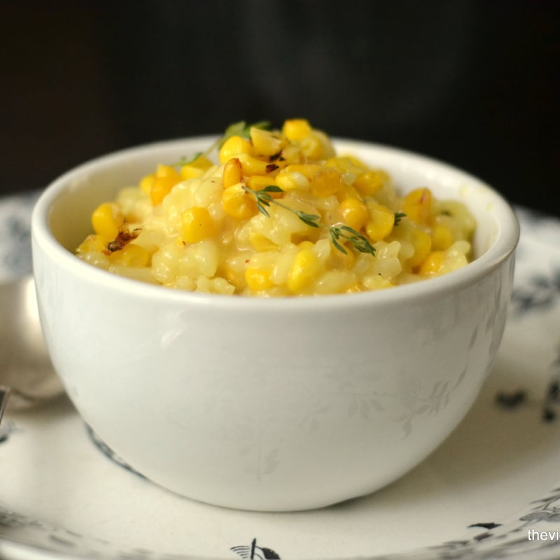 Roasted Corn and Saffron Risotto • The View from Great Island