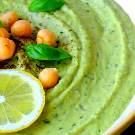 Fresh Basil Hummus • The View from Great Island