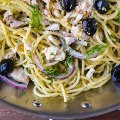Spaghetti with Tuna, Lemon and Dill • The View from Great Island