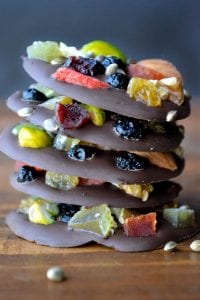 Dark Chocolate Mendiants • heart healthy dessert!