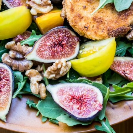 Fig Salad with Fried Goat Cheese • The View from Great Island