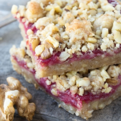 Cranberry Walnut Shortbread Bars • The View from Great Island