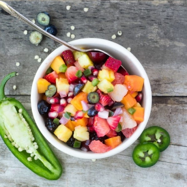 Mixed Fruit Salsa • with Meats, Fish, and Chicken!