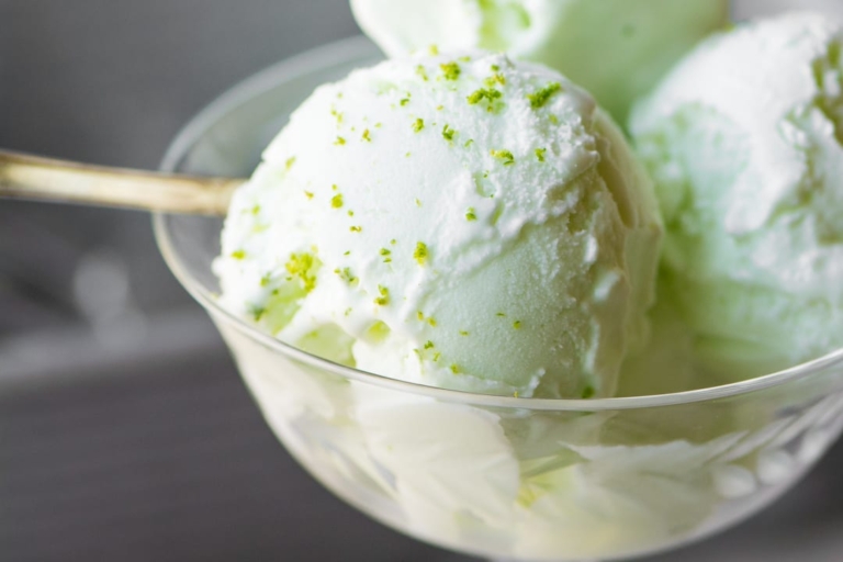 Easy Lime Chiffon Ice Cream • The View from Great Island
