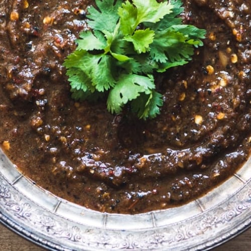 Fire Roasted Salsa Negra (black salsa) • The View from Great Island