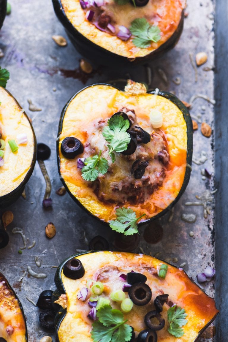 Chili Stuffed Acorn Squash • The View from Great Island