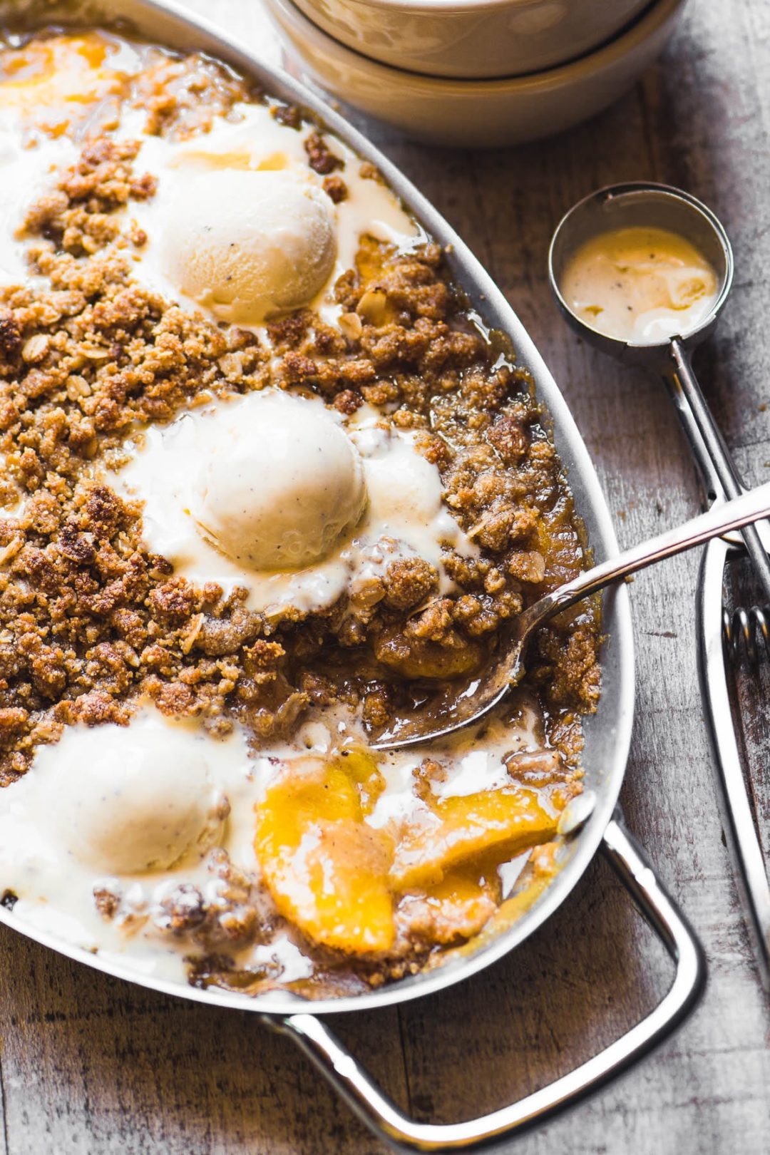 Gluten Free Spiced Peach Crisp • The View from Great Island