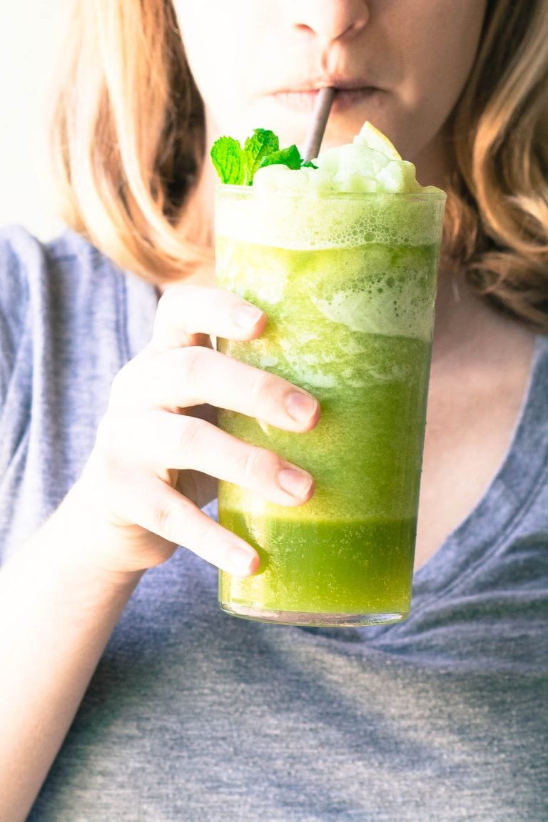 Frozen Mint Lemonade (Limonana) • The View from Great Island