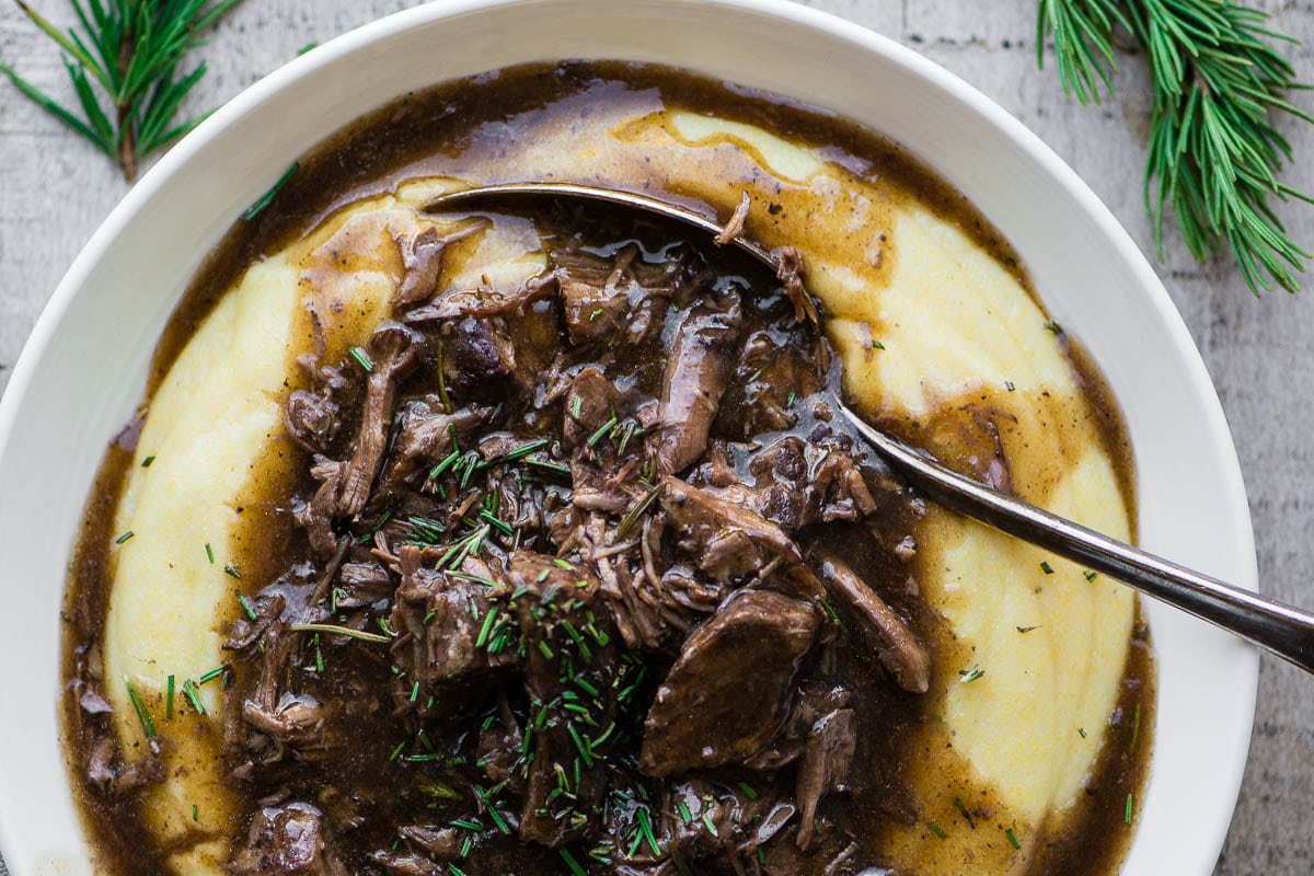 Instant Pot Short Ribs with Rosemary and Polenta • The View from Great ...