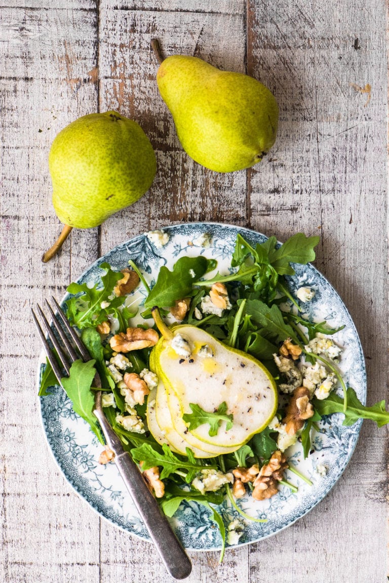 Pear Salad with Creamy Walnut Vinaigrette • The View from Great Island