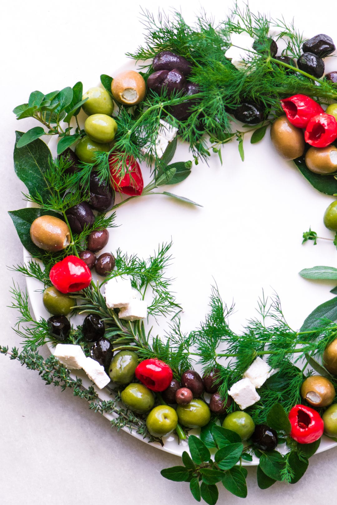 Festive Olive Wreath Appetizer • The View from Great Island