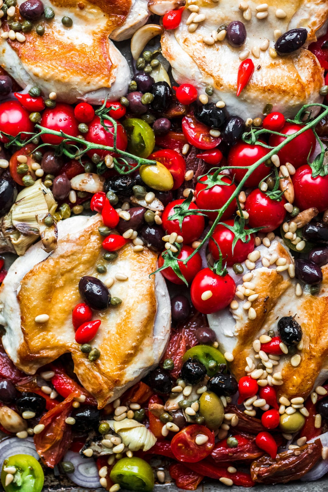 Sheet Pan Chicken Puttanesca • The View from Great Island