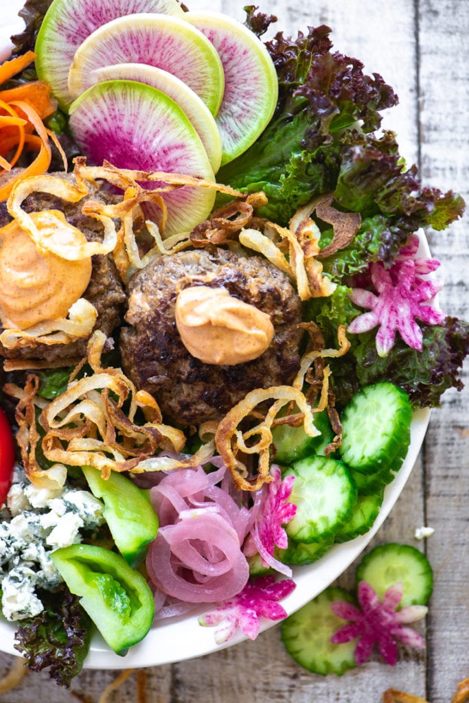 Burger Salad Bowl • The View from Great Island