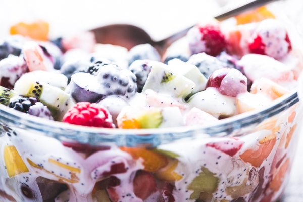Creamy Fruit Salad with Coconut Dressing • The View from Great Island