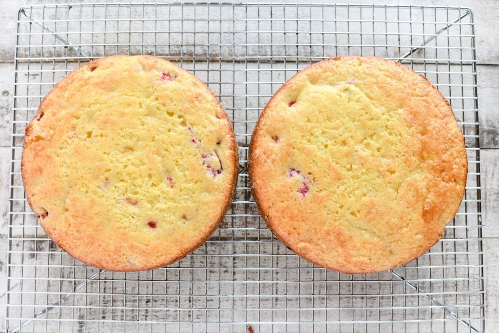 Raspberry Cake with Lemon Buttercream • the perfect cake!