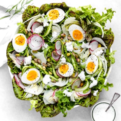 Spring Salad with Eggs and Creamy Tarragon Dressing • The View from ...