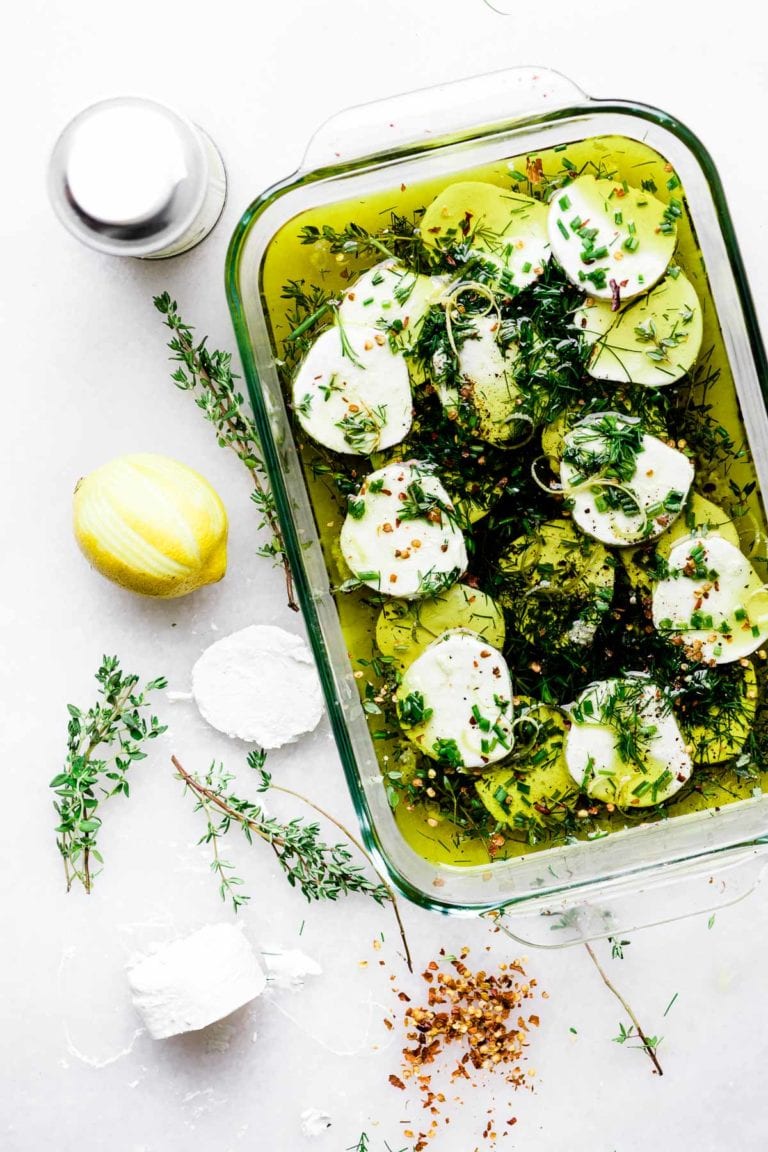 Herb Marinated Goat Cheese • The View from Great Island
