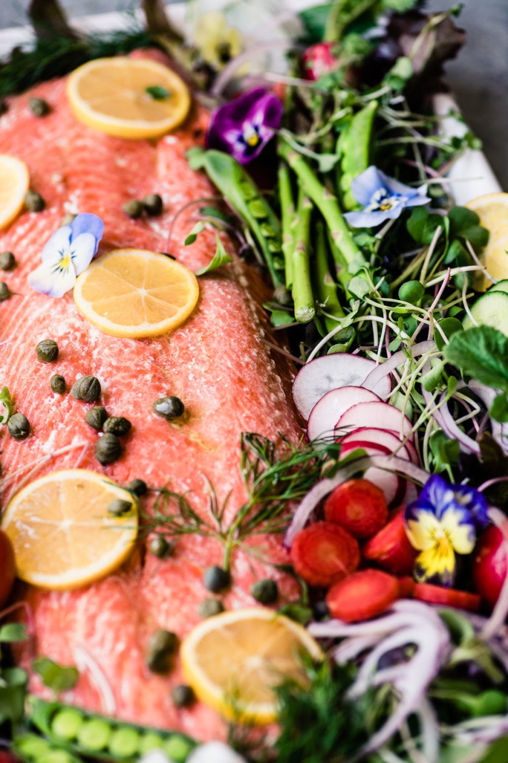 Spring Salmon Salad Platter • The View from Great Island