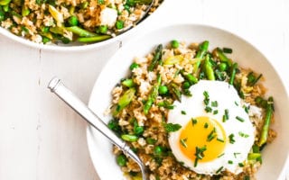 Fried Rice with Asparagus and Peas • The View from Great Island