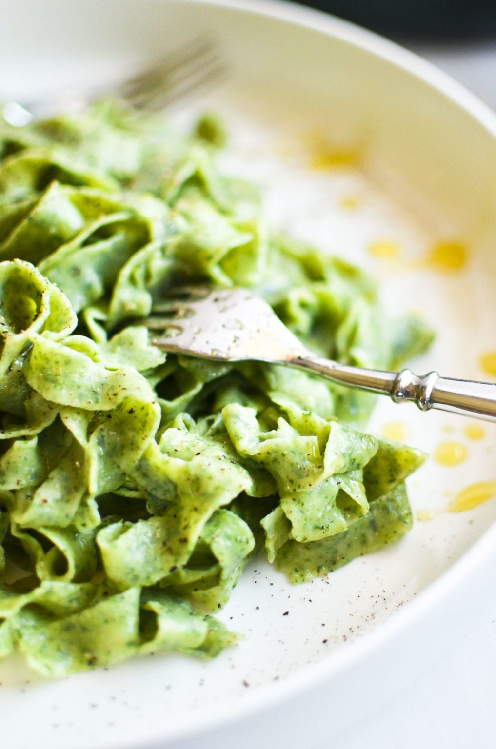 Homemade Pasta with Fresh Greens • The View from Great Island