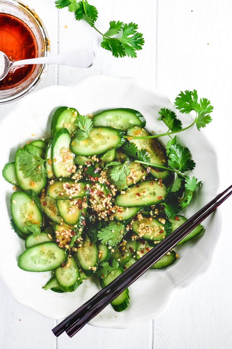 Japanese Cucumber Salad (Sunomono) • crisp & refreshing!