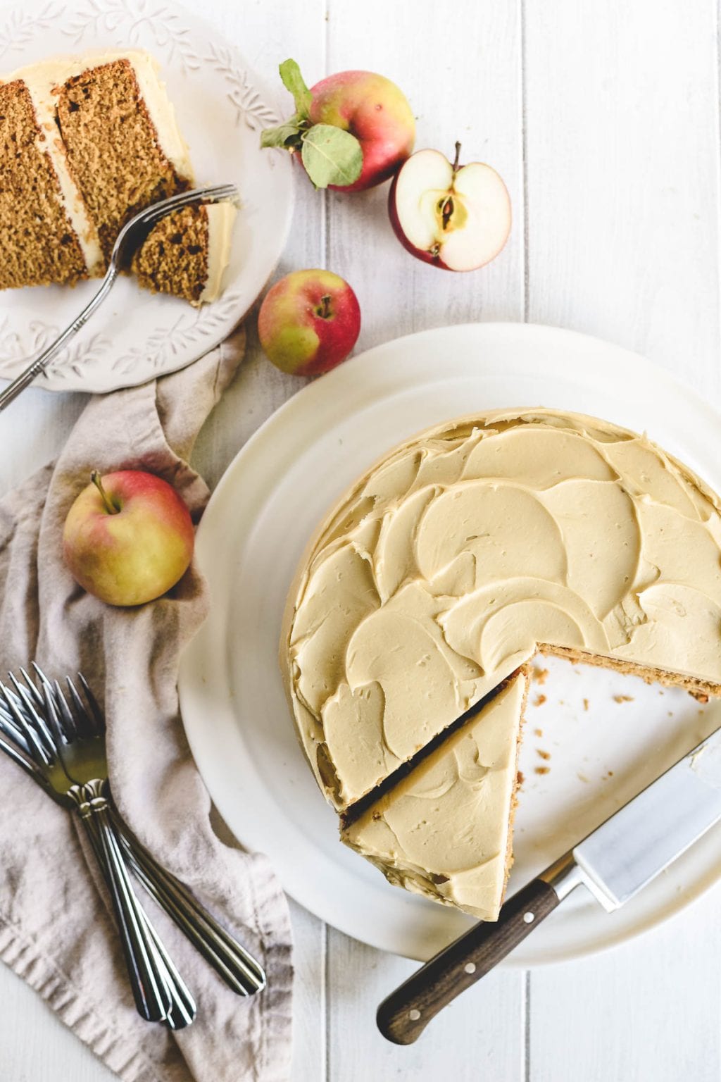 Apple Butter Cake with Brown Sugar Buttercream • The View from Great Island