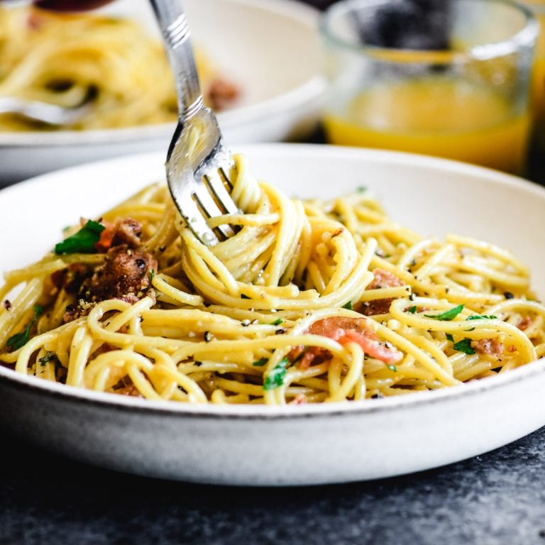 Breakfast Pasta Carbonara • The View from Great Island