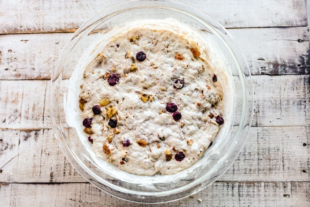 No Knead Trail Mix Bread • The View from Great Island