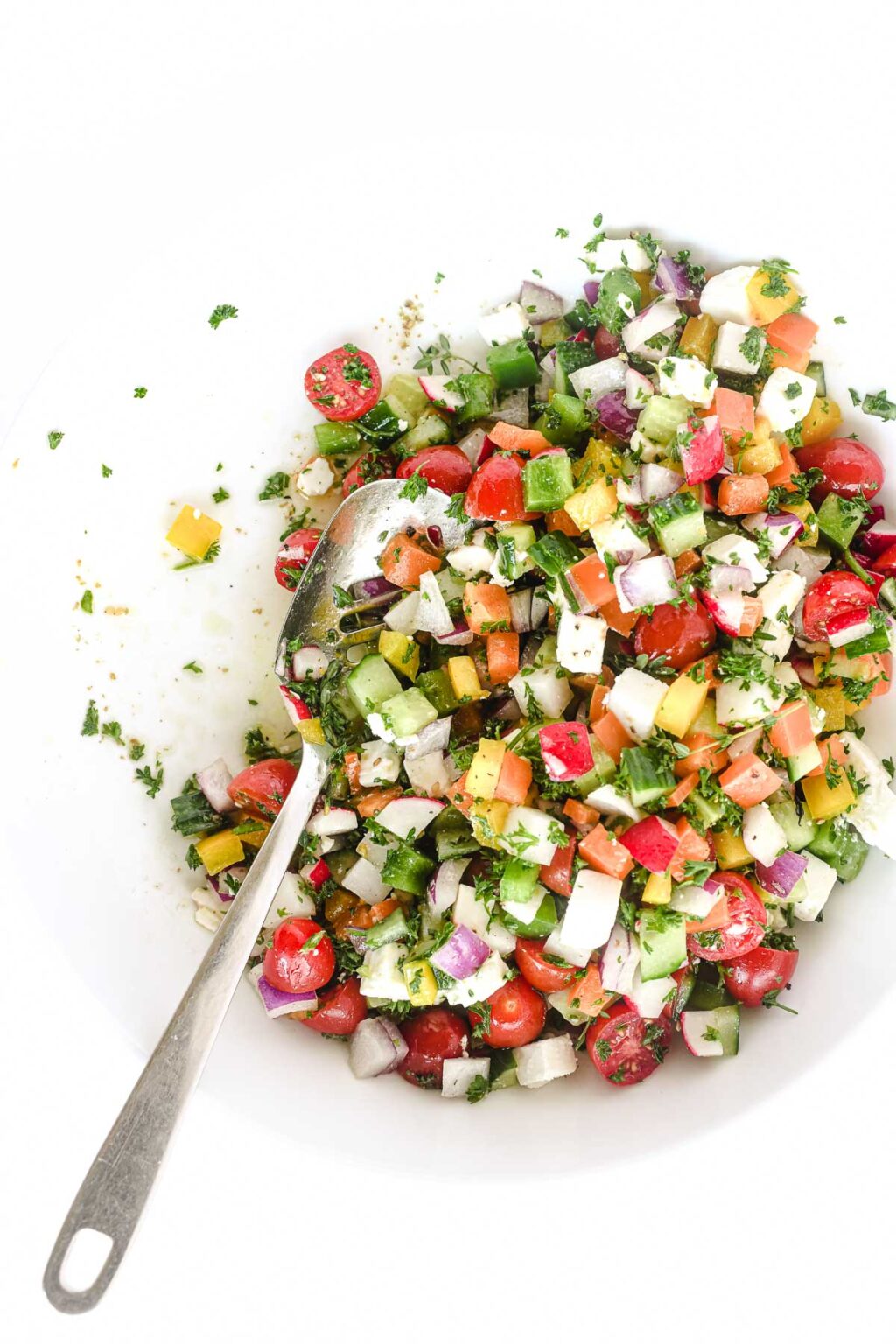 Arabic/Israeli Salad Recipe with Za'atar Dressing • The View from Great ...