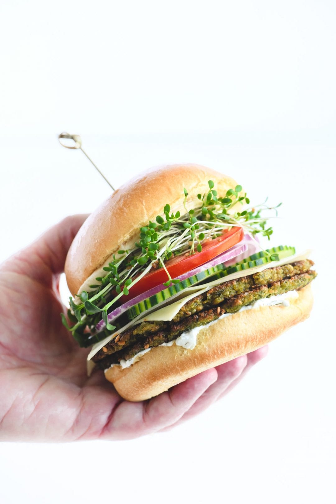 Falafel Burger Recipe (copycat McFalafel) • The View from Great Island