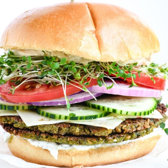 Falafel Burger Recipe (copycat McFalafel) • The View from Great Island