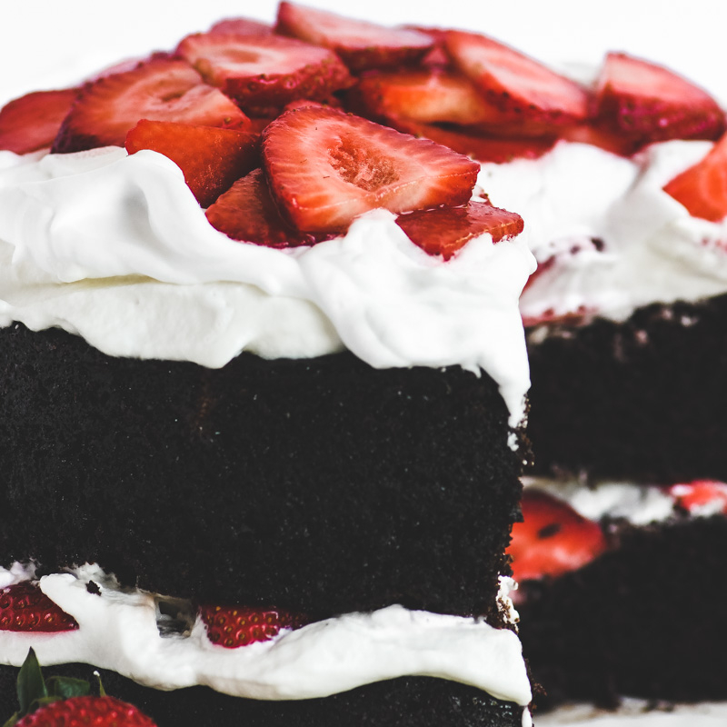 Homemade Yellow Cake with Strawberry Frosting • The View from Great Island