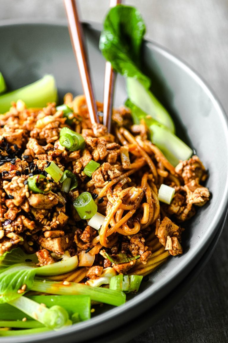 Vegan Dan Dan Noodles • easy authentic recipe!