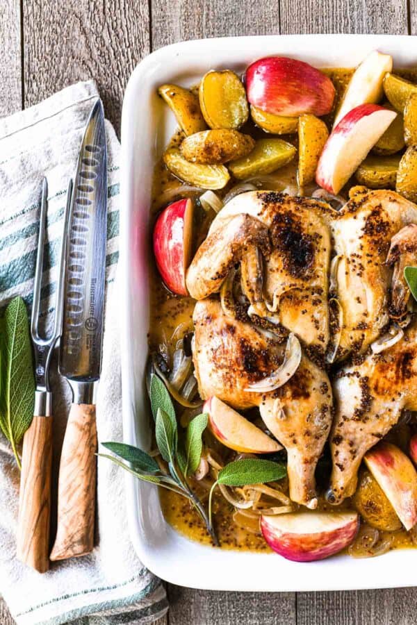 Cider Braised Chicken with Sage • a quick meal!