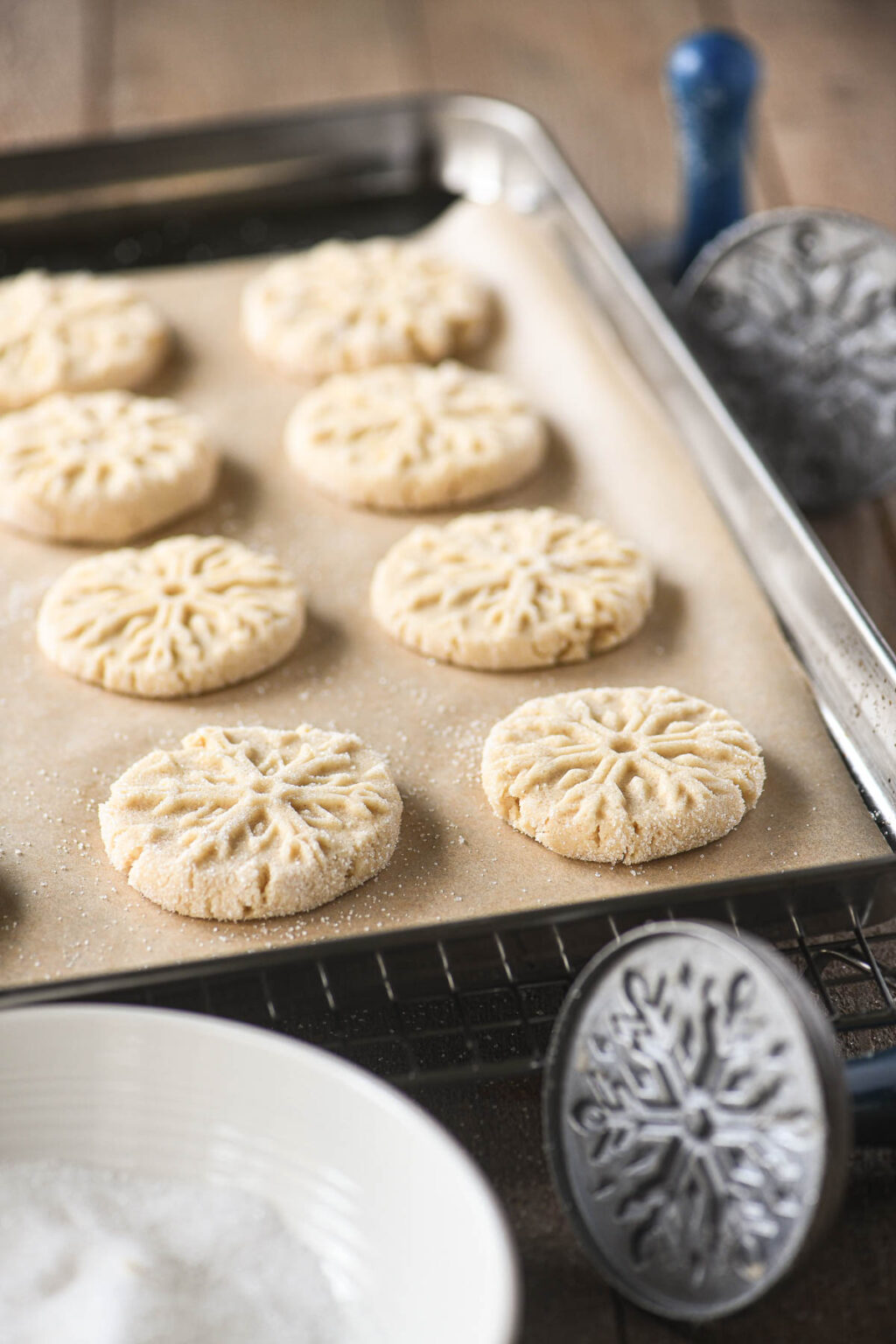 Cardamom Sugar Cookies • easy cookie stamp recipe!