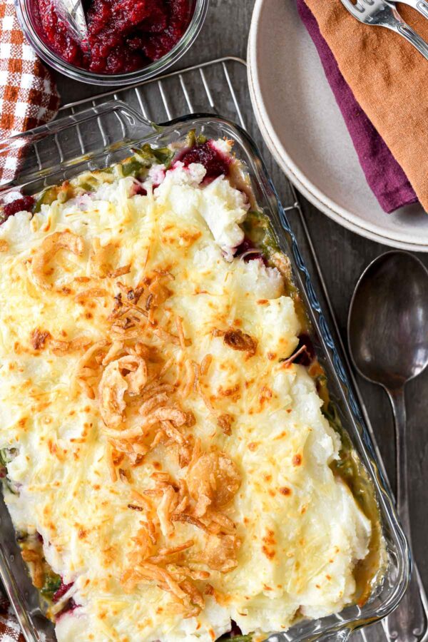 Thanksgiving Leftovers Casserole • (it's freezable!)
