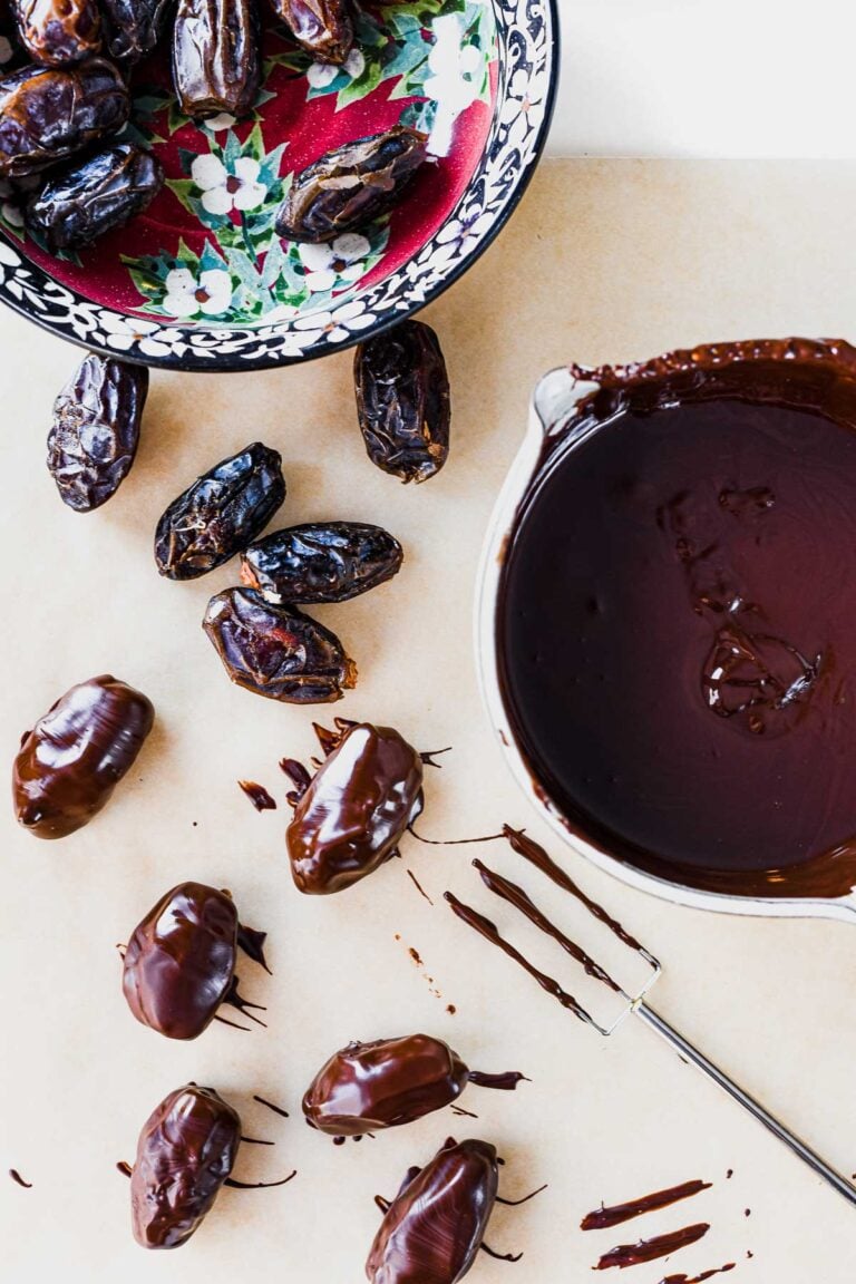 Chocolate Covered Dates • 2 ingredients!
