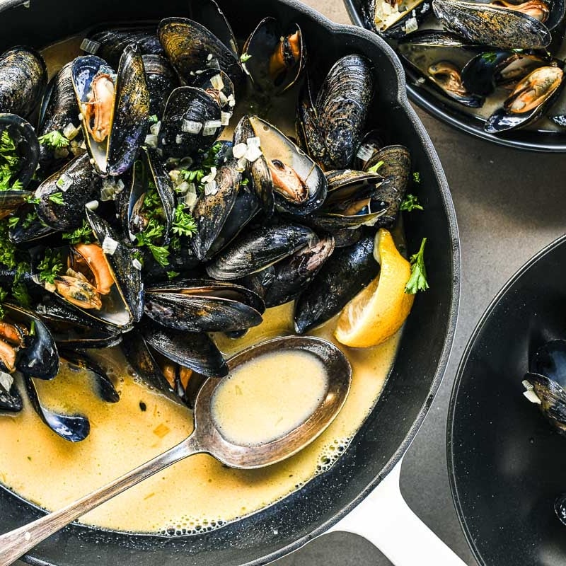 Steamed Mussels • 6 minutes!