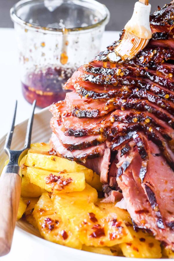 Sweet Chili Glazed Ham • so easy!