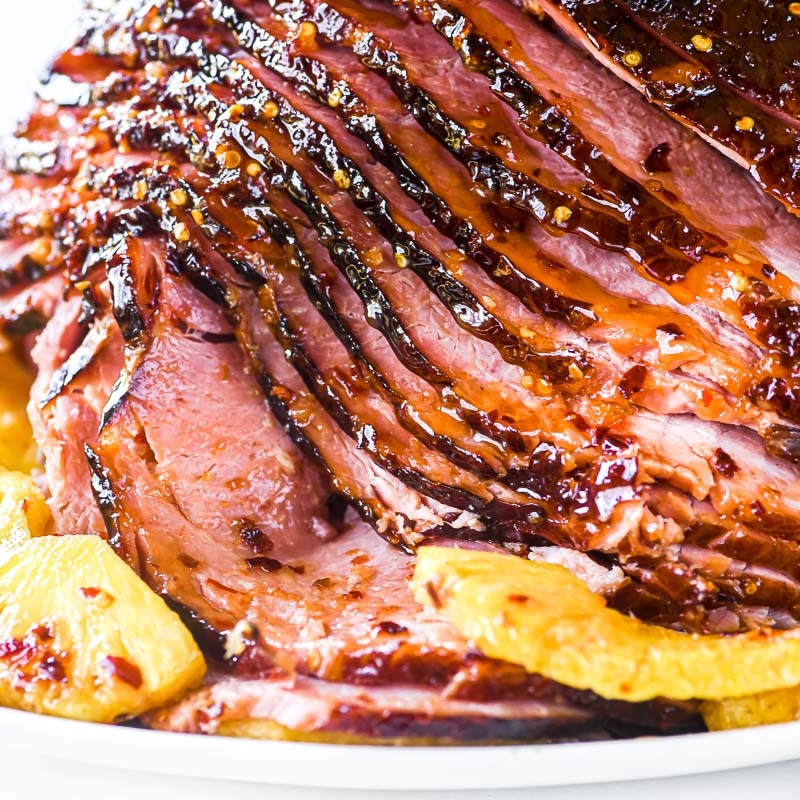Sweet Chili Glazed Ham • so easy!