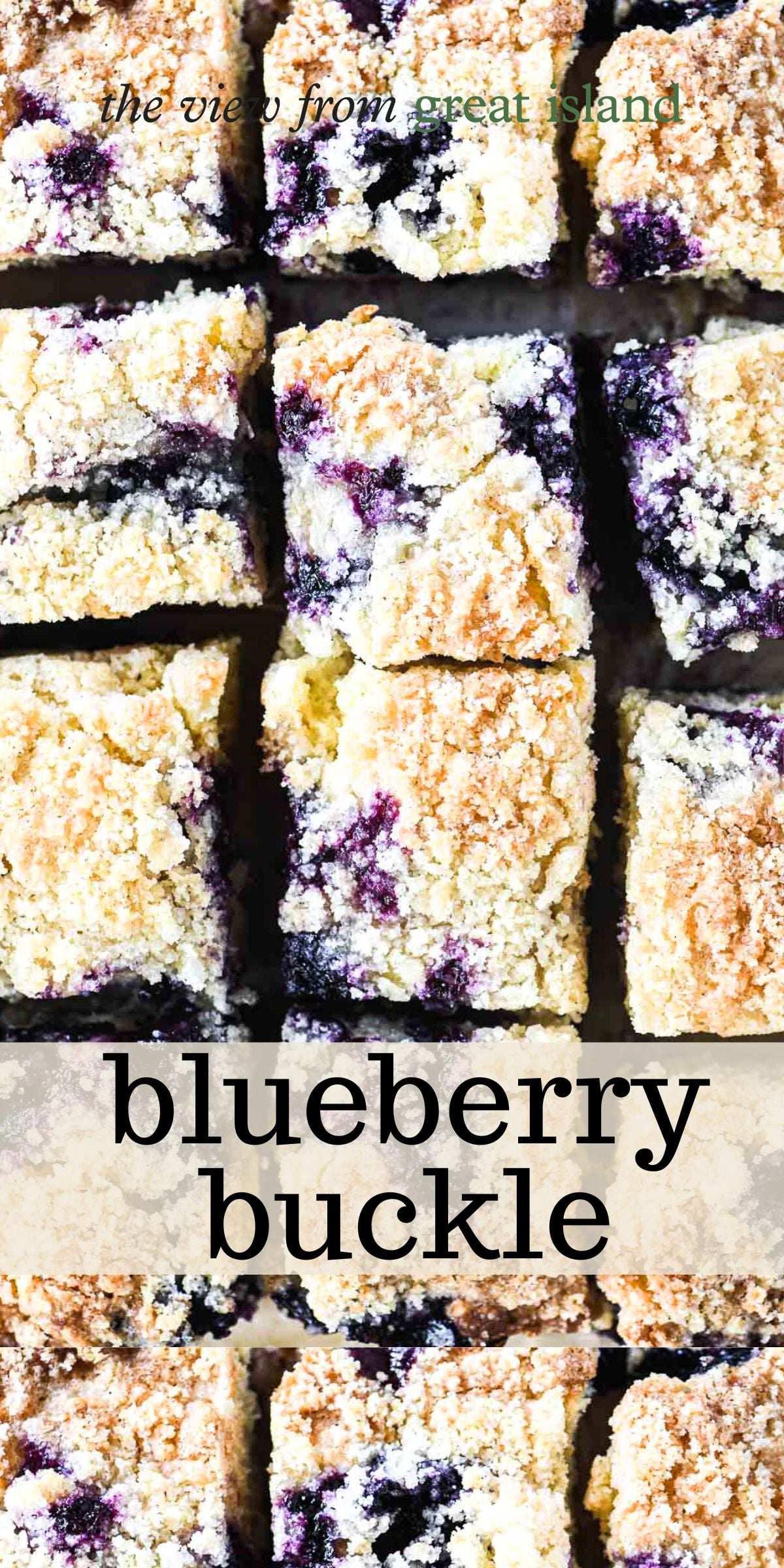 Blueberry Buckle • easy snack cake!
