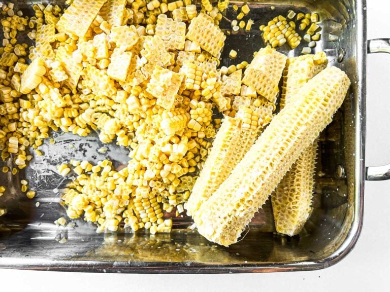 Sweet Corn Polenta with Shrimp • in 30 minutes!