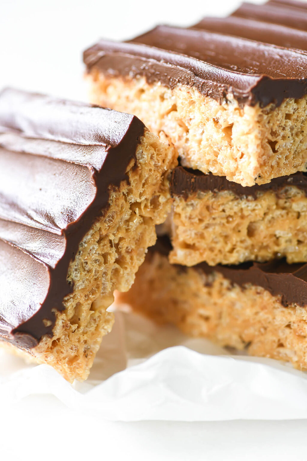 Peanut Butter Rice Krispie Treats • no bake!