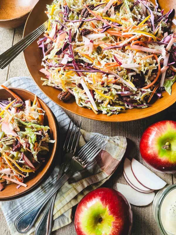 Fall Apple Slaw • Crisp & Crunchy!