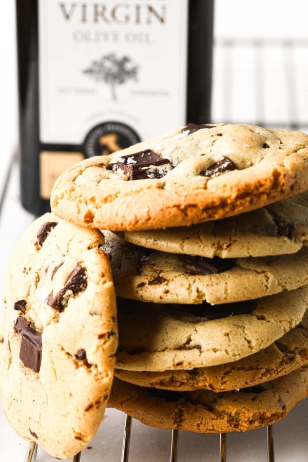 Olive Oil Chocolate Chunk Cookies • The View from Great Island
