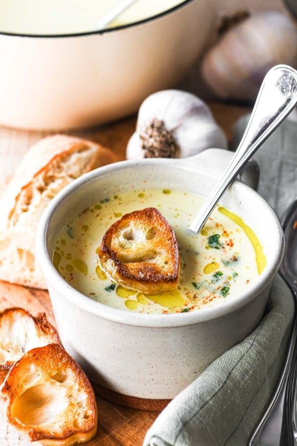Garlic Soup (Velouté) • Country French Recipe