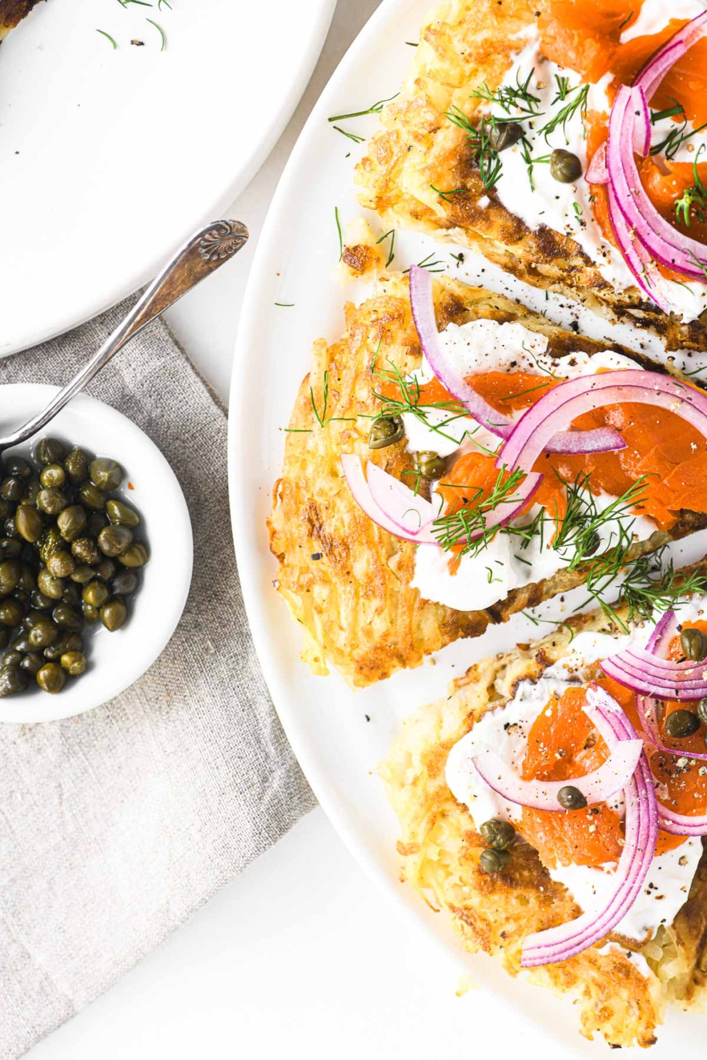 Latke with smoked salmon • The View from Great Island