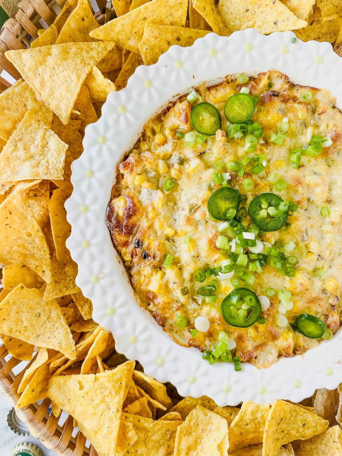 Roasted Corn Dip • Hot & Cheesy!