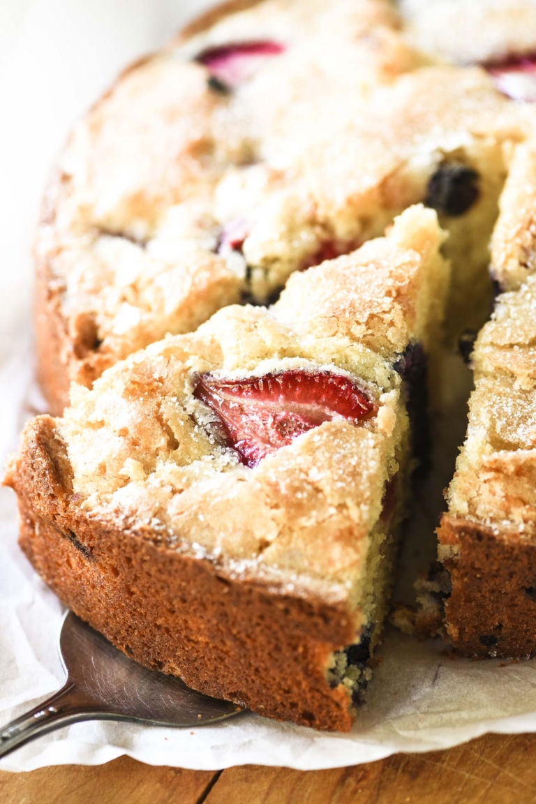 Mixed Berry Cake • Works with ANY Berries!