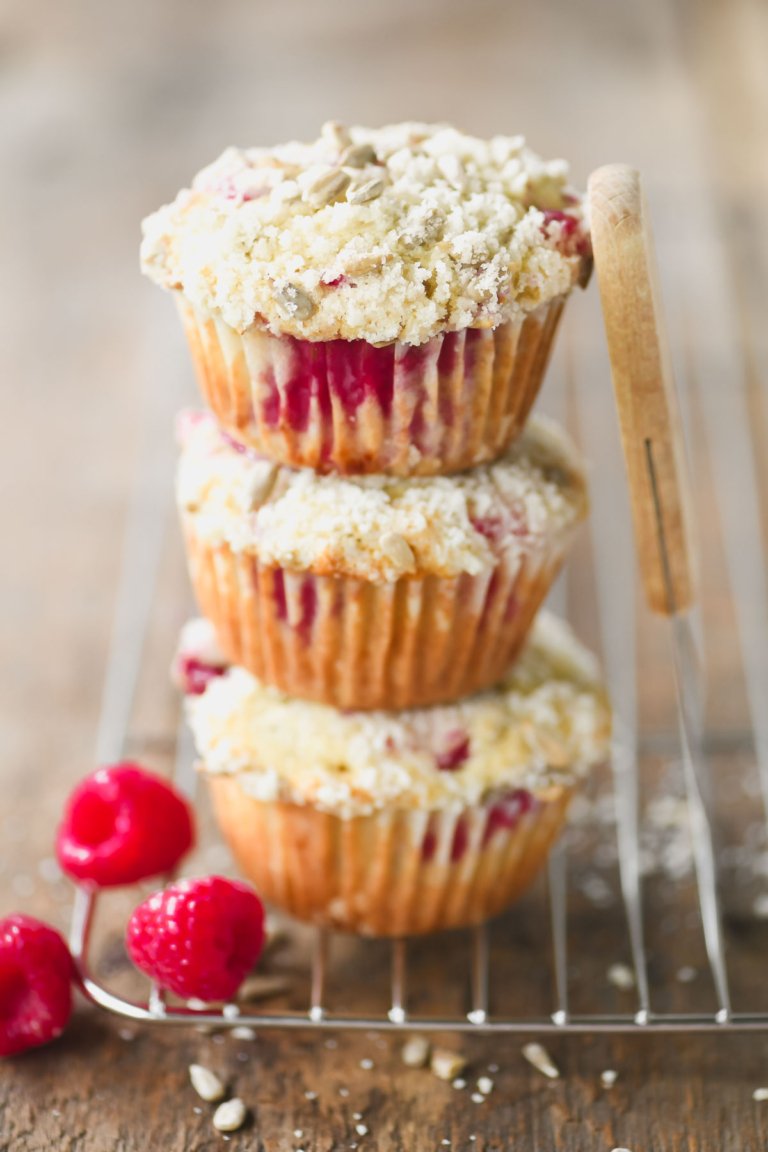 Raspberry Sunflower Seed Muffins • The View from Great Island